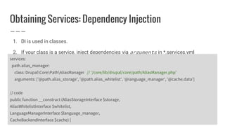 Services, dependency injection and containers | PPT