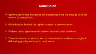 Service sector: contributing to Indian GDP | PPT