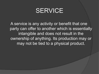 Service sector | PPTX