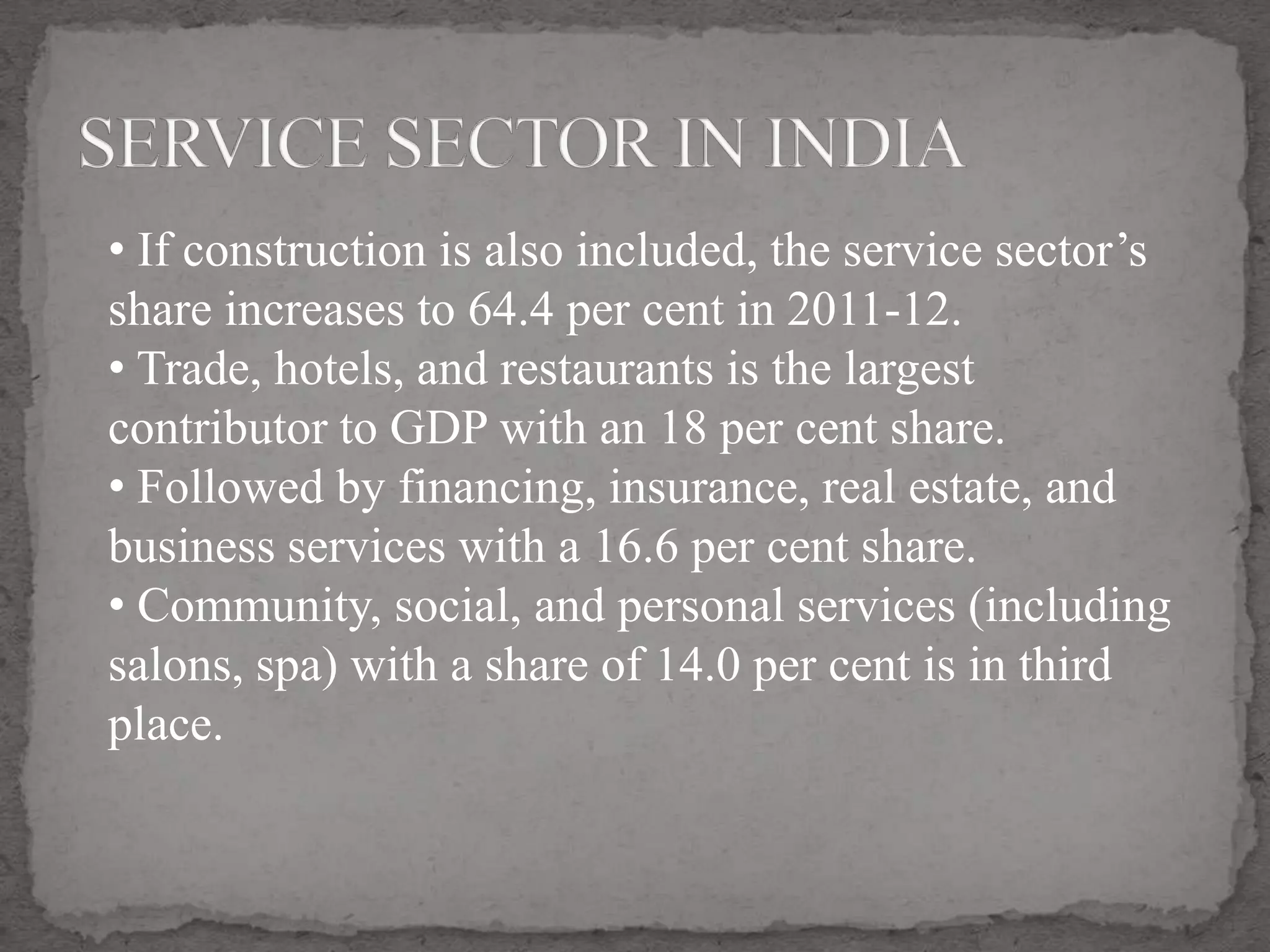 Service sector and economic growth | PPTX