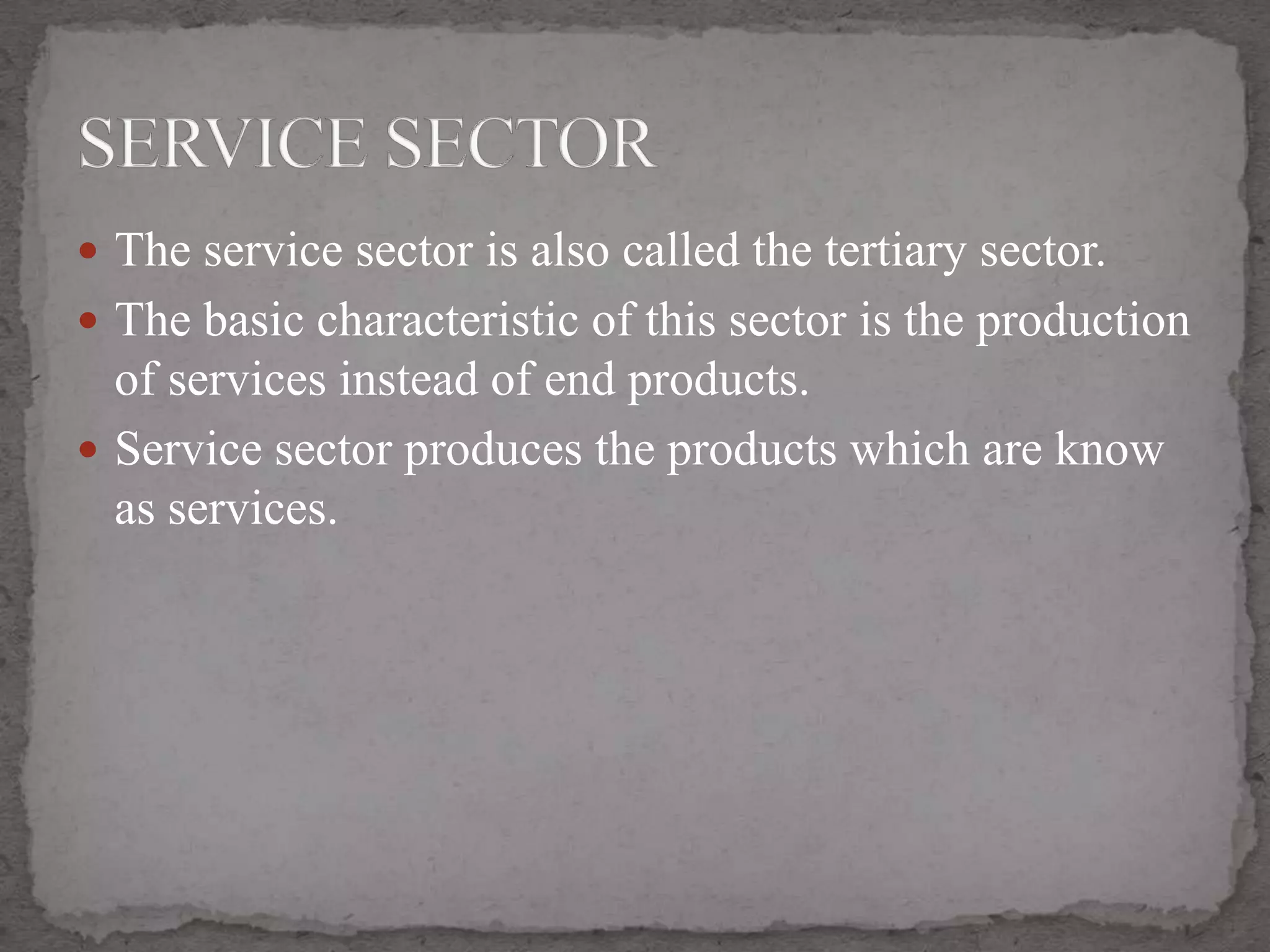 Service sector and economic growth | PPTX