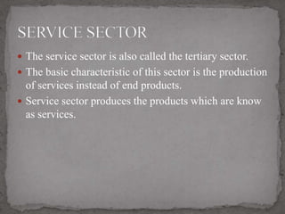 Service sector and economic growth | PPTX