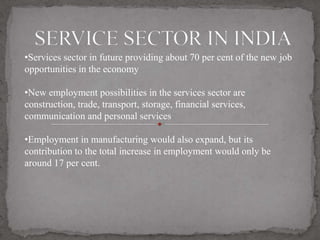 Service sector and economic growth | PPTX