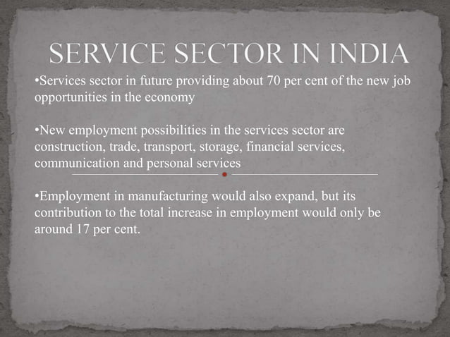 Service sector and economic growth | PPTX