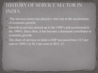 Service sector and economic growth | PPTX
