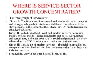 Service sector and economic, growth | PPTX