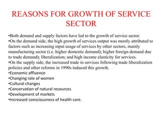 Service sector and economic, growth | PPTX