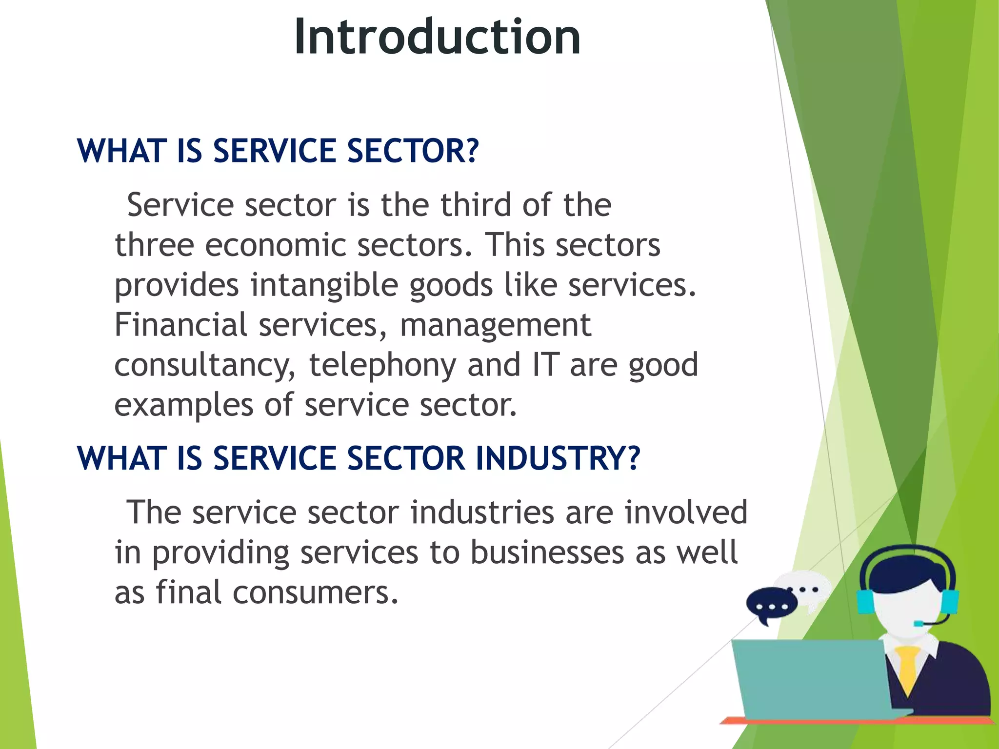 Service sector in india | PPTX