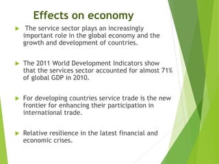 Service sector in india | PPTX