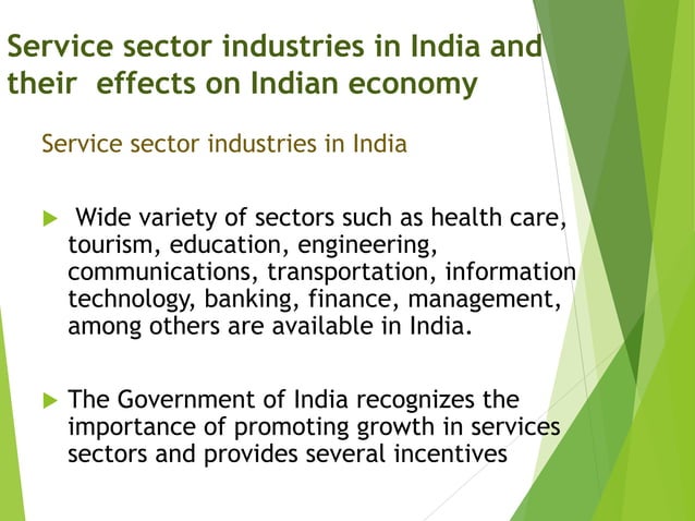 Service sector in india | PPTX | Information Services Industry | Industries
