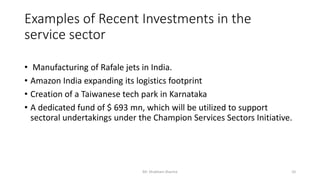 Service sector in india | PPTX