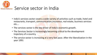 Service Sector in India & World | PPTX