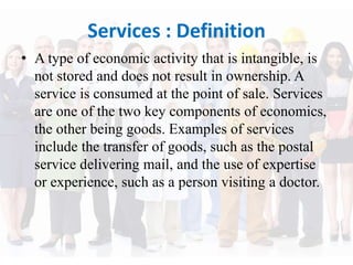 Service sector presentation | PPTX