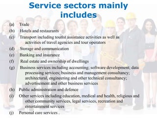 Service sector presentation | PPTX