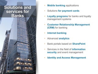 Solutions and Services for Banks | PDF | Computer Software and ...