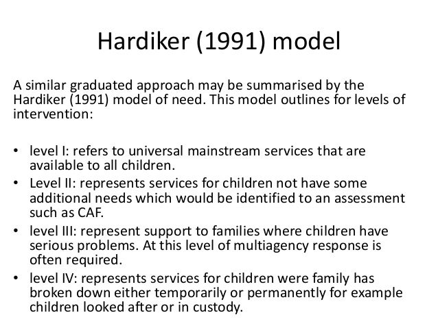 Services for children and families