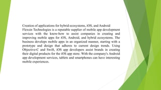 Services for developing mobile apps to help firms stay competitive | PPT