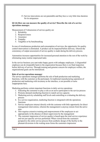 Services Management | DOCX