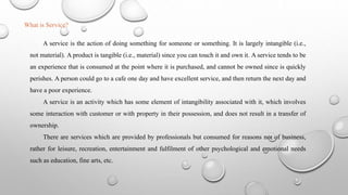 Services Marketing - Meaning and Definition, Nature | PPT