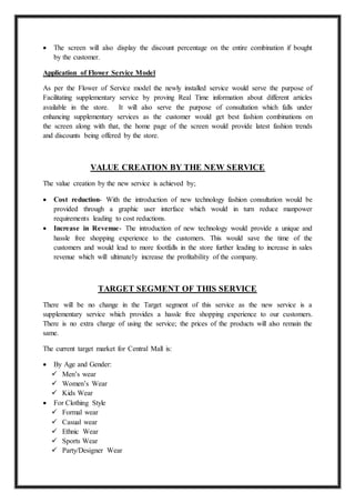 Services marketing assignment- New added service | DOCX