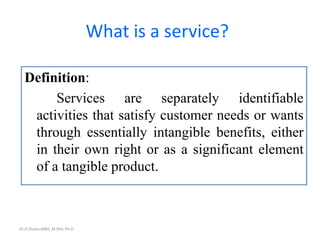 Services marketing introduction | PPTX