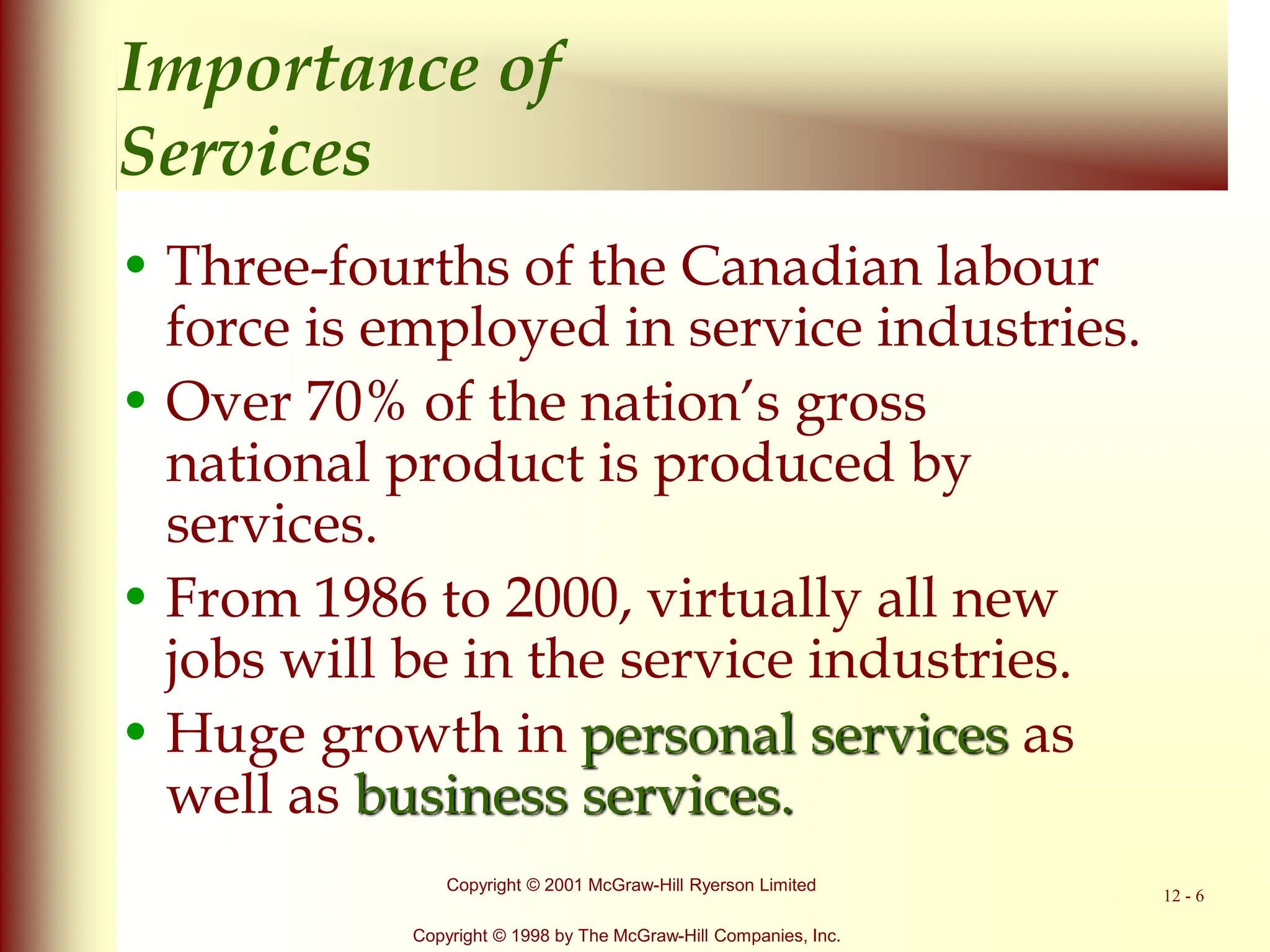 services marketing The nature and importance of services | PPT