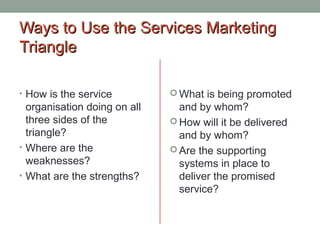Integrated Services Marketing Triangle | PPT | Marketing and ...