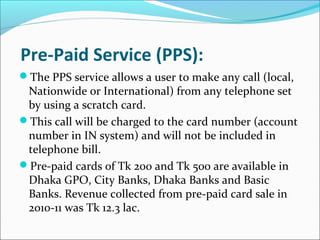 Services of btcl | PPT