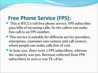 Services of btcl | PPT
