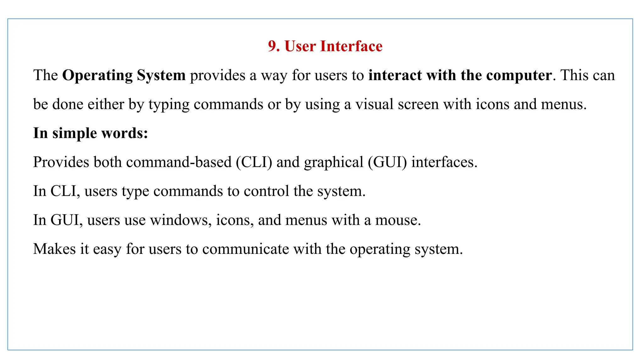 Operating system provide essential service | PPTX