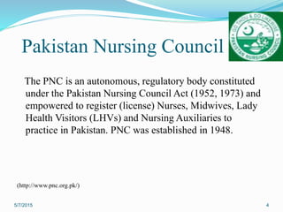 NURSING SERVICE STRUCTURE IN PAKISTAN | PPTX