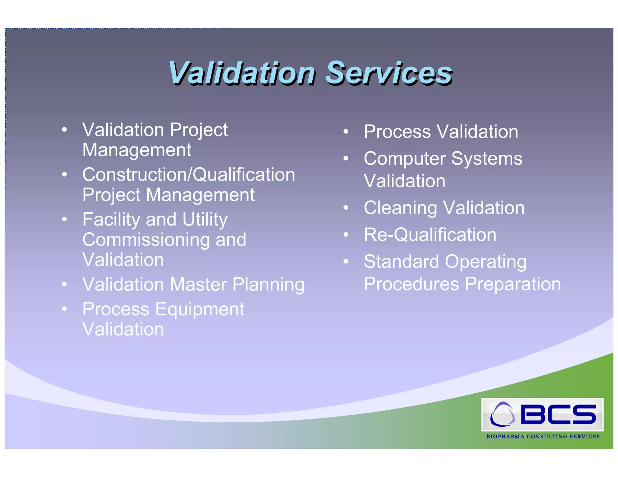 Services Presentation | PDF