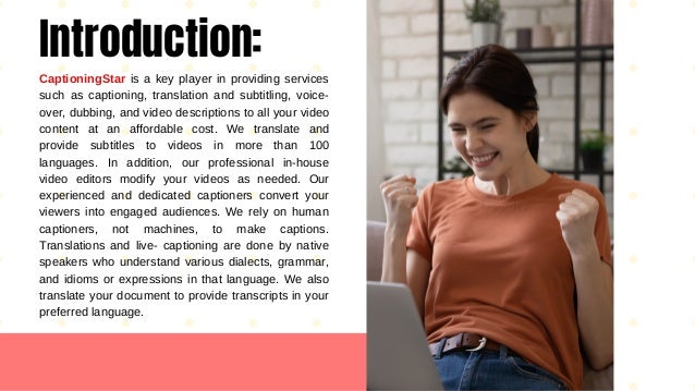 Services provided by captioning star | PPT