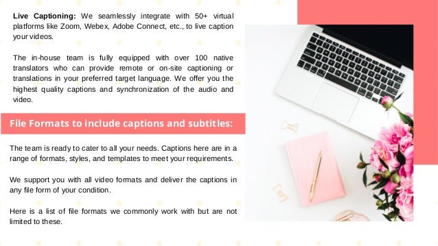 Services provided by captioning star | PPT