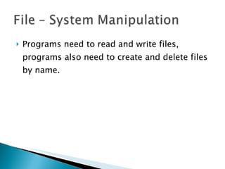 Services provided by os | PPT | Operating Systems | Computer Software ...