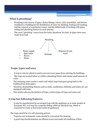 Services report - plumbing, electrical and hvac | PDF