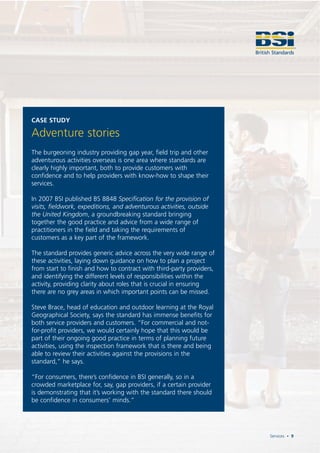 Services - The role of standards | PDF