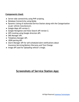Service station android app project report | PDF | Business | Business ...