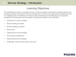 ITIL Intermediate Service Strategy Course Preview | PPT