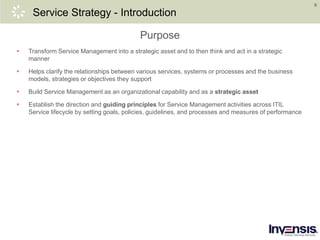 ITIL Intermediate Service Strategy Course Preview | PPT