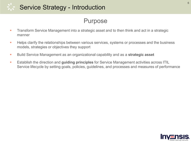 ITIL Intermediate Service Strategy Course Preview | PPT