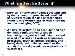 An Introduction to Service Systems Engineering (SSE) | PDF
