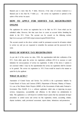 Service tax | DOCX