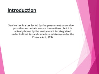 Service tax | PPTX