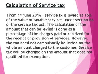 Service tax | PPTX