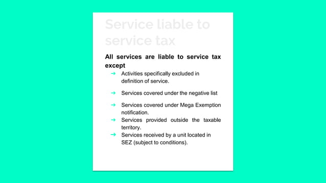 Service tax | PPT