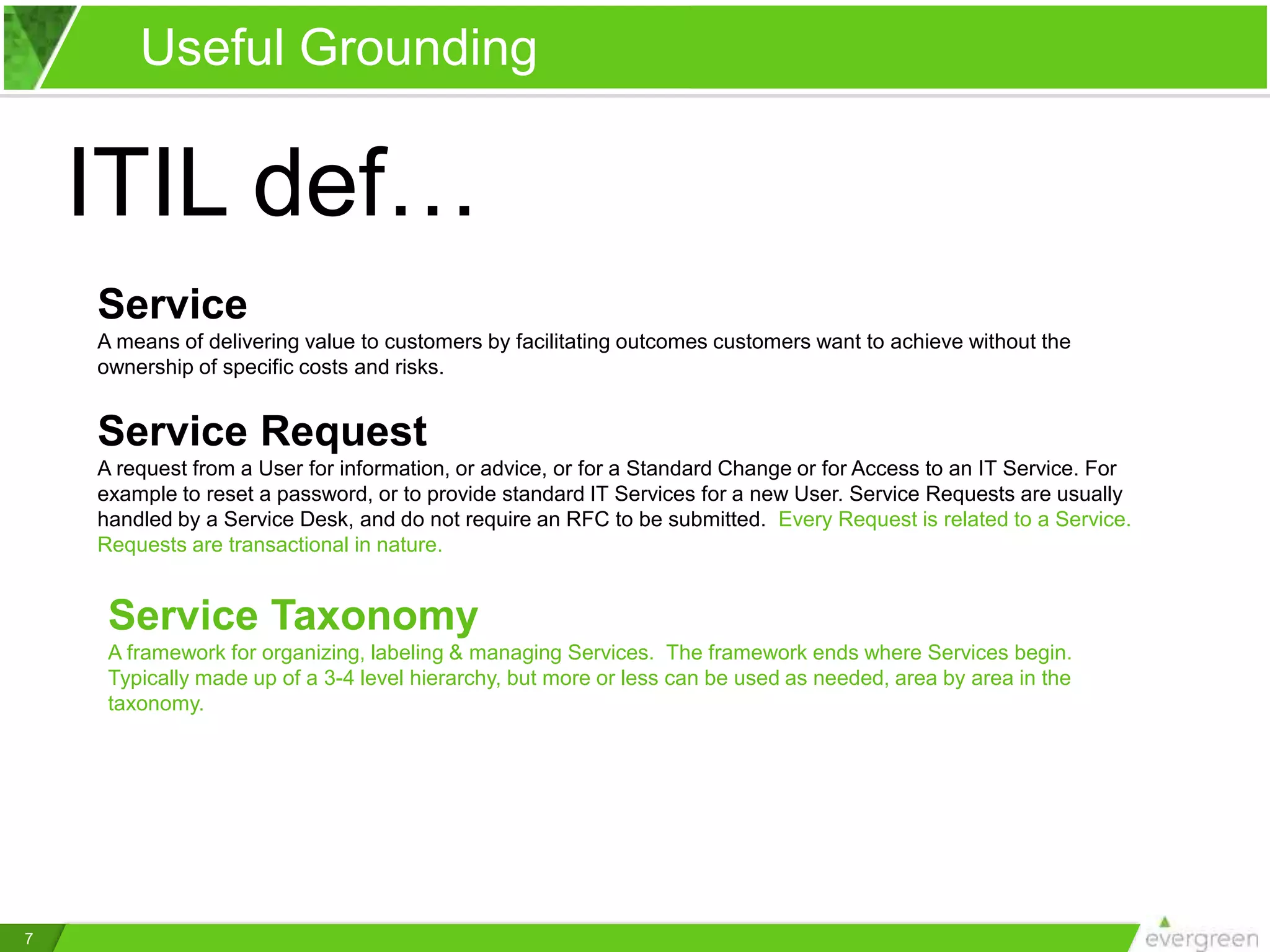 What is a Service Taxonomy and Why Do I Need One? | PPTX