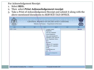 Service tax registration | PPTX