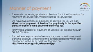 Service Tax | PPTX