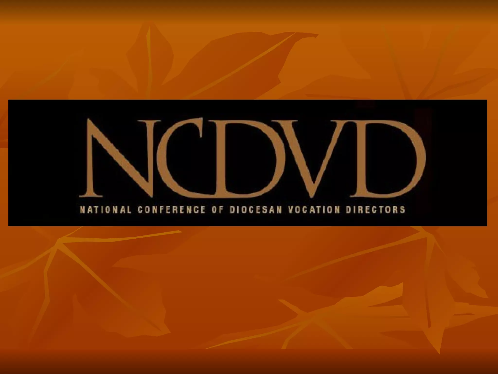 NCDVD: In Service to the Church | PPT
